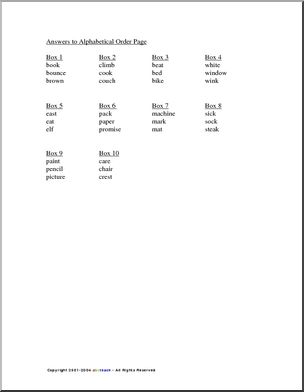 ABC Order - 3rd letter - Part 1 of 5 I abcteach.com