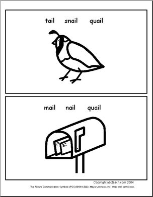 "ail" words (version 1) Word Family Booklet I abcteach.com