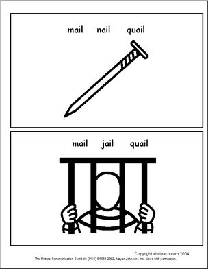 "ail" words (version 1) Word Family Booklet I abcteach.com