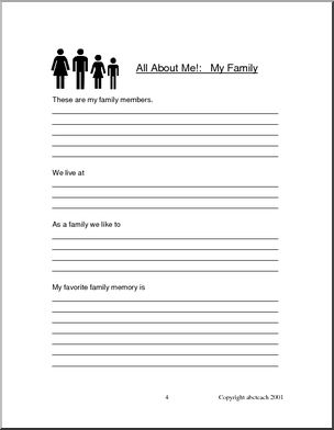 All About Me! Writing Prompts I abcteach.com