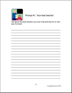 All About Me! Writing Prompts I abcteach.com