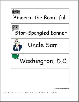 Word Wall: American Symbols and Traditions (pictures) – Abcteach