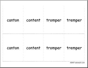 French: Phonetic Card Game | Abcteach