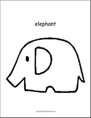 Coloring Book: Easy Animals (1) – Abcteach