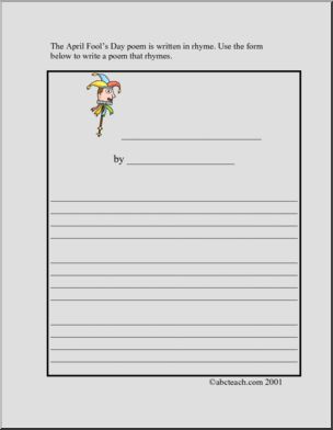 Poem: April Fool's Day (elementary) | Abcteach