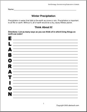 Unit: Winter Precipitation (upper elementary) – Abcteach