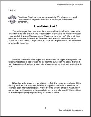 Unit: Snowflake Formation Part 1 (elem/upper elem) – Abcteach