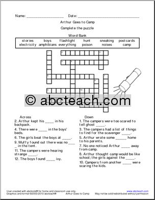 Arthur Goes to Camp (elem) Book I abcteach.com