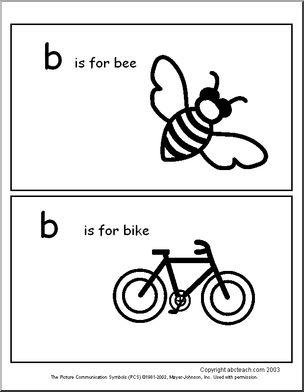 B Words ABC Booklet – Abcteach