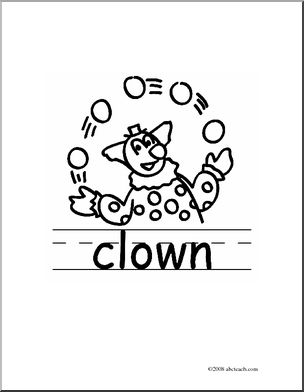 Clip Art: Basic Words: Chart Color (poster) | Abcteach