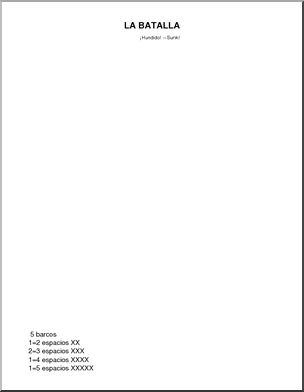 Spanish: Batalla Naval – Presente de Indicativo (secundaria) – Abcteach