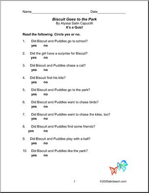 Book: Biscuit Goes to the Park (primary) | Abcteach