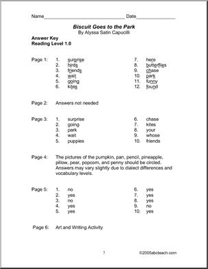 Book: Biscuit Goes to the Park (primary) | Abcteach