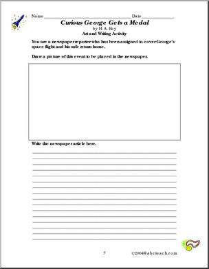 Curious George Gets a Medal (primary/elem) Book – Abcteach