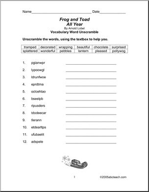 Frog And Toad Worksheets