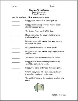 Froggy Plays Soccer (primary) Book I abcteach.com