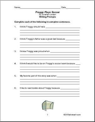 Froggy Plays Soccer (primary) Book I abcteach.com