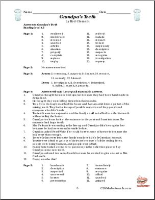 Grandpa's Teeth (primary/elem) Book I abcteach.com