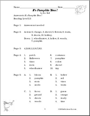 Book: It's Pumpkin Time! (primary) | Abcteach