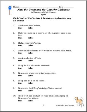 Nate the Great and the Crunchy Christmas (primary/elementary) Book I ...