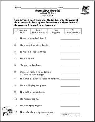 Book: Something Special (primary) | Abcteach