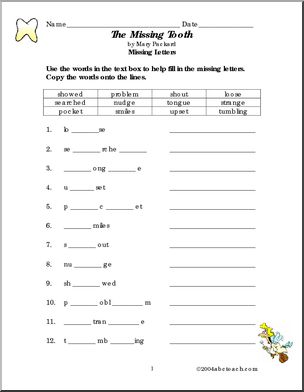Book: The Missing Tooth (primary) | Abcteach