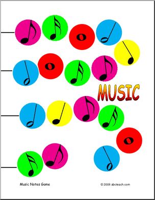 Board Game: Music (color) | Abcteach