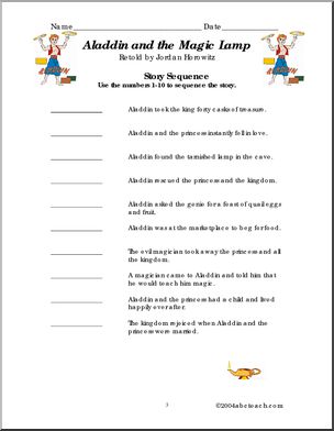 Aladdin (elementary) Book I abcteach.com