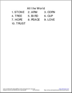 Book: All the World (k-1) | Abcteach