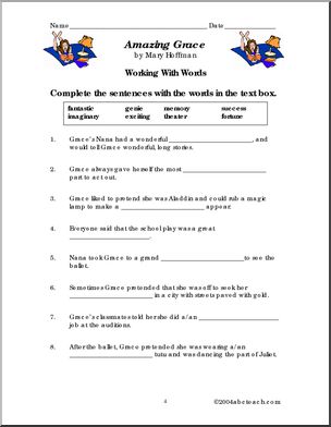 Amazing Grace (primary/ elementary) Book I abcteach.com