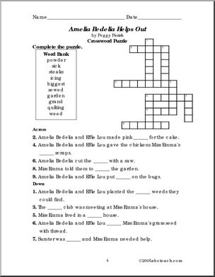 Amelia Bedelia Helps Out (primary/elem) Book I abcteach.com