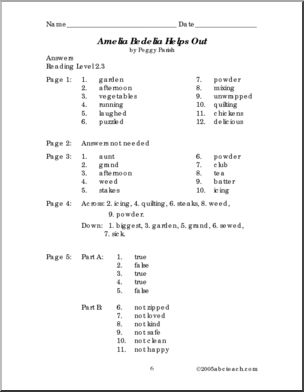 Amelia Bedelia Helps Out (primary/elem) Book I abcteach.com