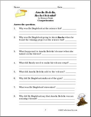 Amelia Bedelia - Rocket Scientist (primary/elem) Book I abcteach.com