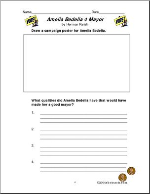 Amelia Bedelia *4* Mayor (primary/elem) Book – Abcteach