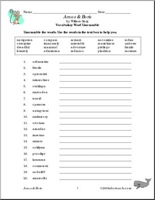 Amos and Boris (elementary) Book I abcteach.com