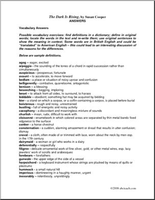 The Dark Is Rising (middle) Book I abcteach.com