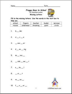 Froggy Goes to School (primary) Book I abcteach.com