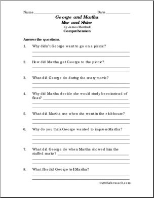 George and Martha - Rise and Shine (primary) Book I abcteach.com