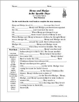 Henry and Mudge in the Sparkle Days (primary) Book I abcteach.com