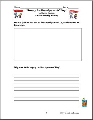 Hooray for Grandparents' Day (elem/upper elem) Book I abcteach.com