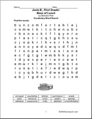 Book: Junie B., First Grader: Boss of Lunch (primary) – Abcteach