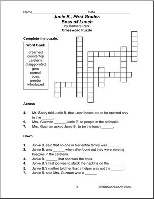 Book: Junie B., First Grader: Boss of Lunch (primary) – Abcteach