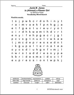 Book: Junie B. Jones is (Almost) a Flower Girl (primary) – Abcteach