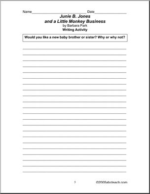 Book: Junie B. Jones and a Little Monkey Business (primary) – Abcteach