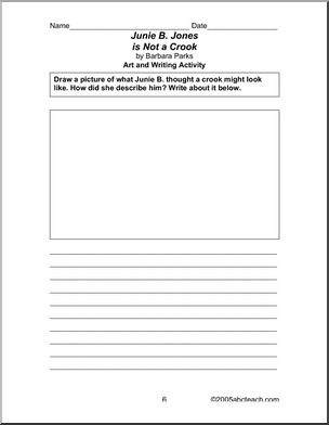 Book: Junie B. Jones is Not a Crook (primary) | Abcteach