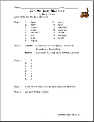 Leo the Late Bloomer Book I abcteach.com