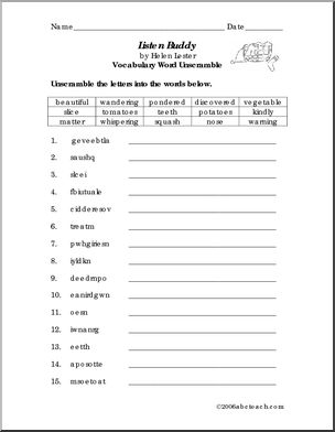 Listen Buddy (elementary) Book – Abcteach