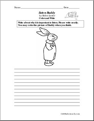 Listen Buddy (elementary) Book – Abcteach