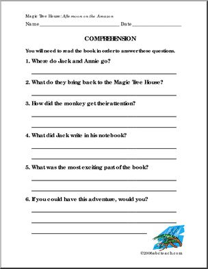 Afternoon on the Amazon (primary/elem) Book I abcteach.com