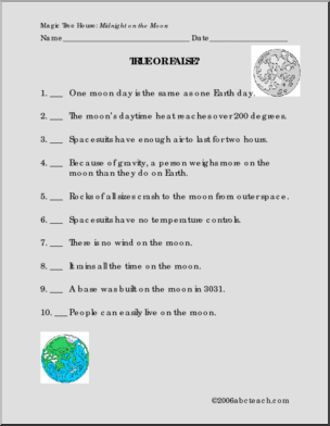 Midnight on the Moon (primary/elementary) Book I abcteach.com